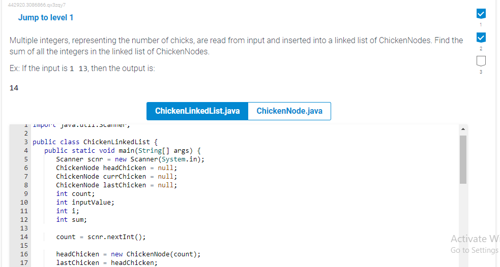 Solved Multiple integers, representing the number of chicks, | Chegg.com