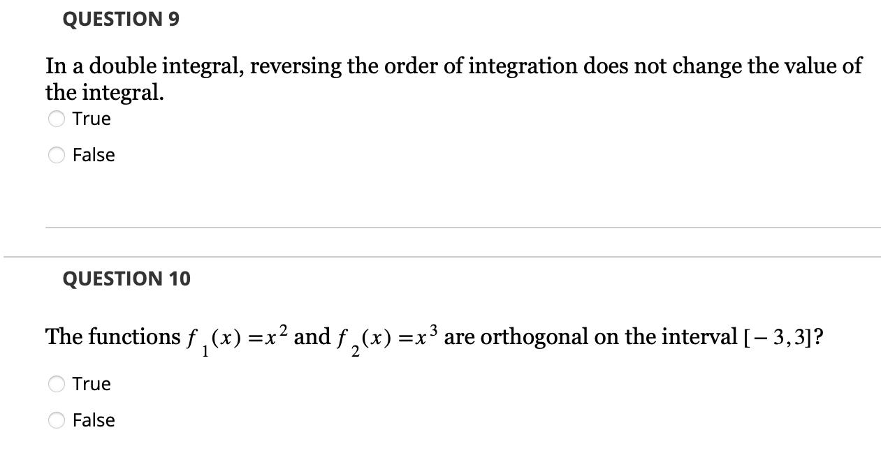 Solved In a double integral, reversing the order of | Chegg.com