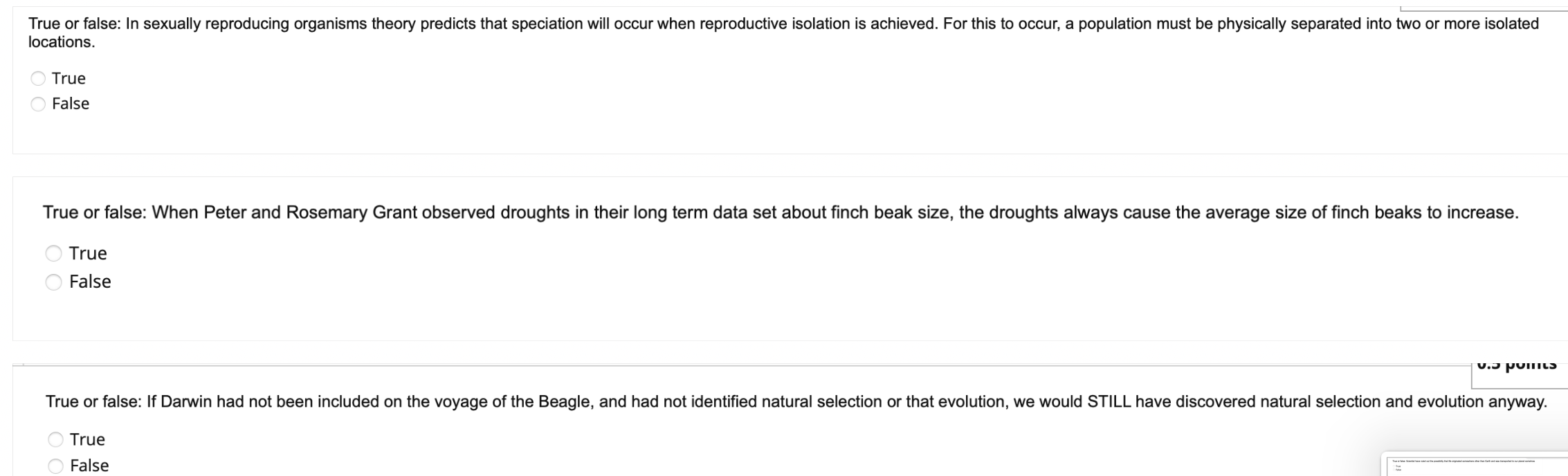 Solved locations. True False True False True False | Chegg.com