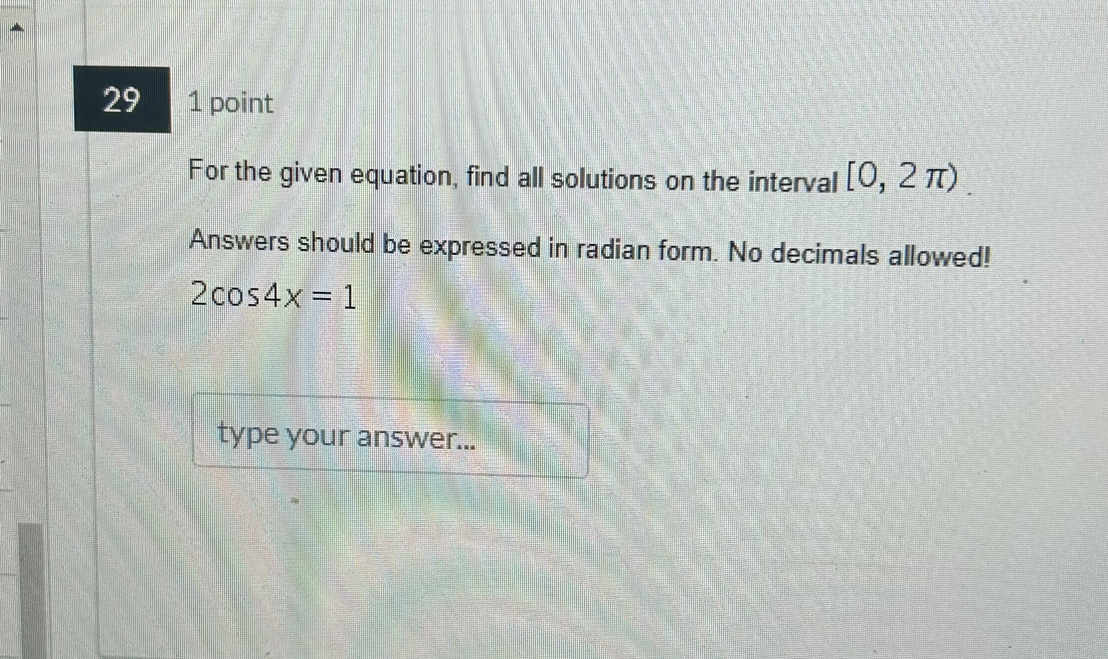 Solved 291 ﻿pointFor the given equation, find all solutions | Chegg.com