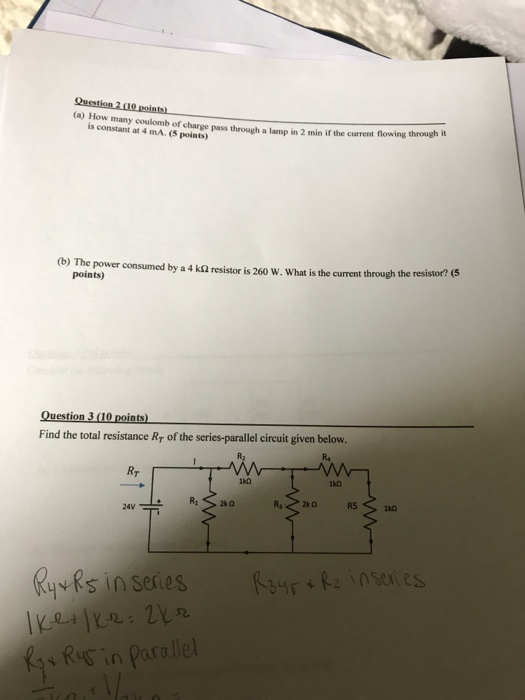 Solved (a) How many coulomb of charge pass through a lamp in | Chegg.com