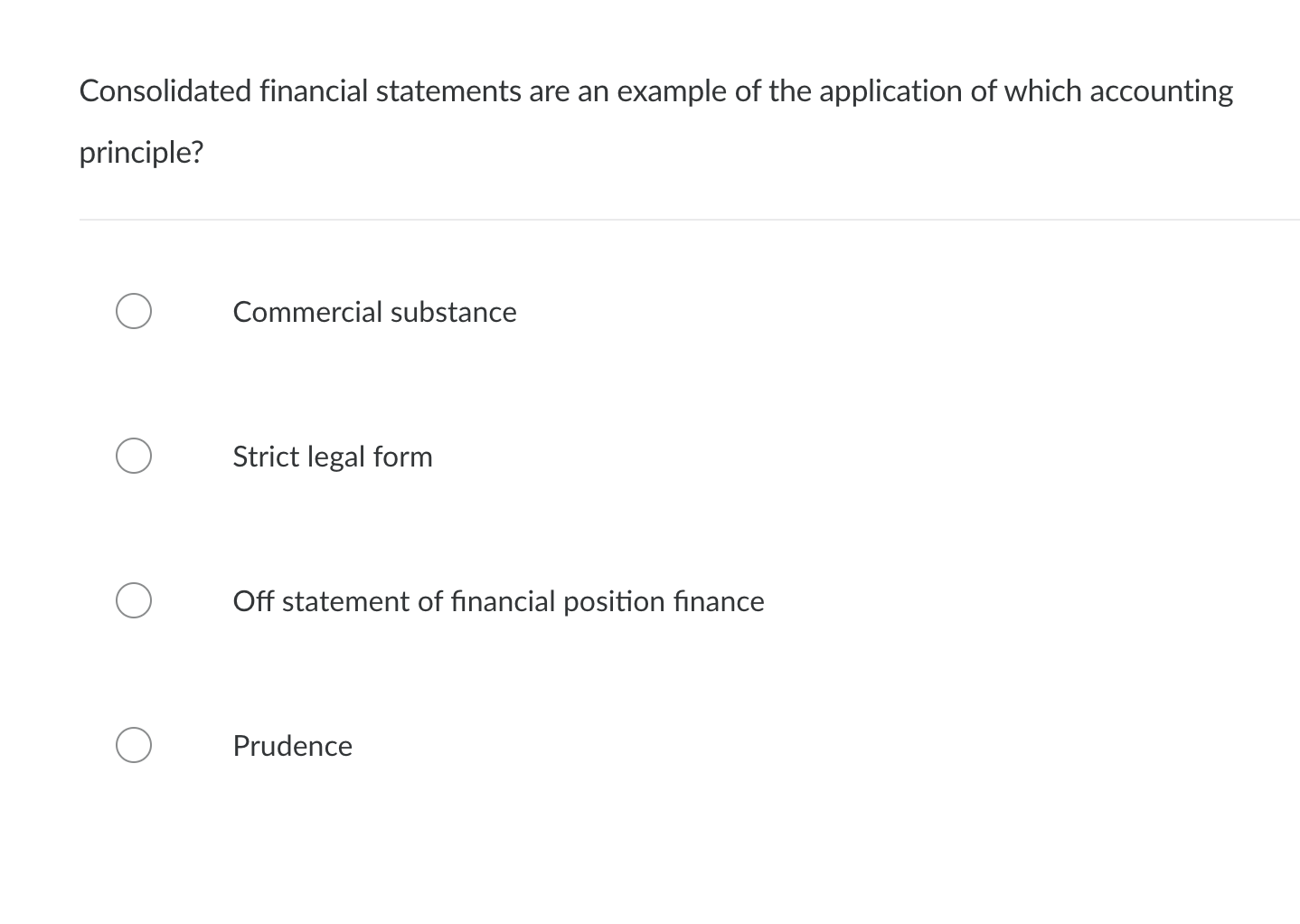 Solved Consolidated financial statements are an example of | Chegg.com