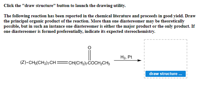 Solved Click the "draw structure" button to launch the | Chegg.com