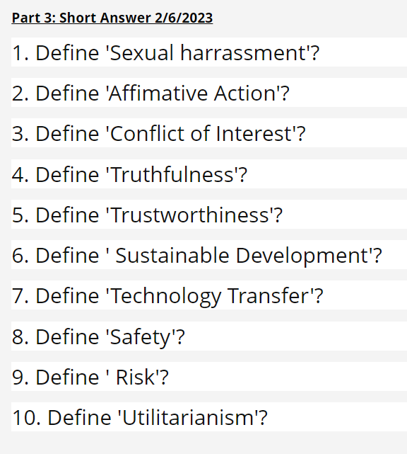 Solved 1. Define 'Sexual harrassment'? 2. Define 'Affimative | Chegg.com