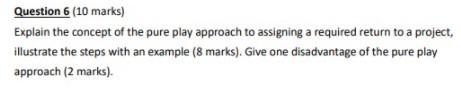Solved Question 6 (10 marks) Explain the concept of the pure | Chegg.com