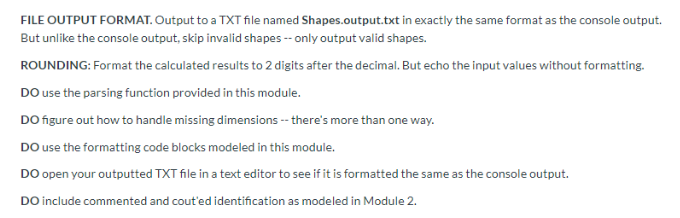 Solved Past assignment(Shapes.1.cpp) is below to display the | Chegg.com