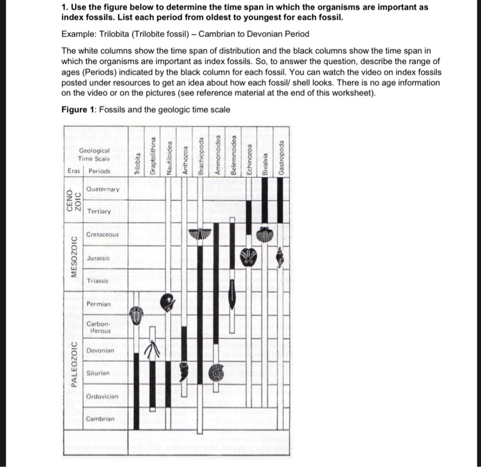 Solved 1. Use the figure below to determine the time span in | Chegg.com