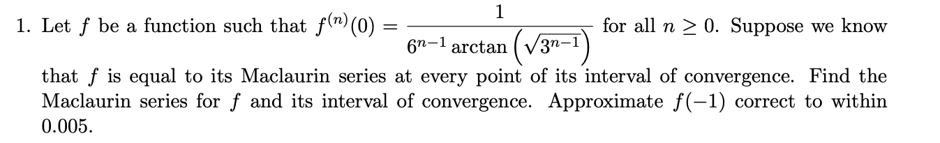 Solved 1. Let f be a function such that | Chegg.com