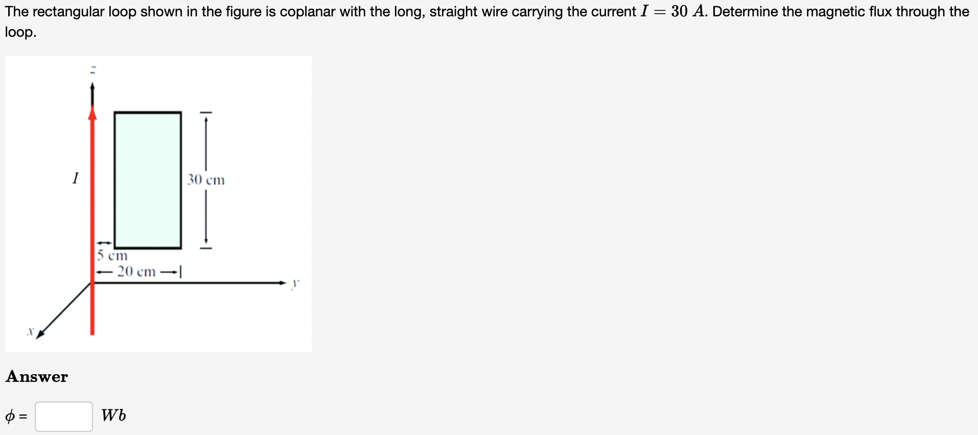 Solved The rectangular loop shown in the figure is coplanar | Chegg.com