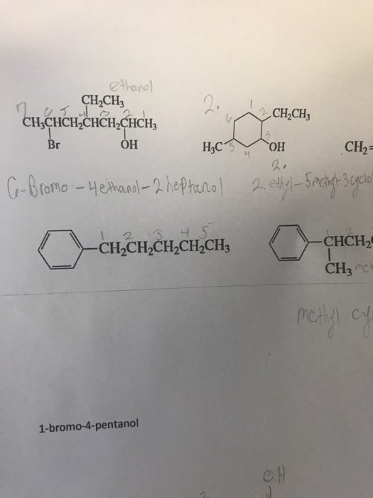 Solved ethano CH2CH CH-ҫнCH СHCH,CHнСН, CHEHCueuc CH2CH Br | Chegg.com