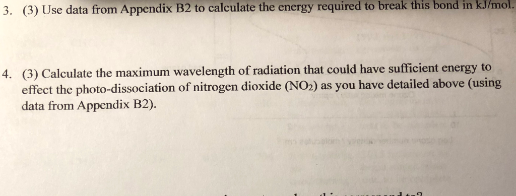 3. (3) Use data from Appendix B2 to calculate the | Chegg.com
