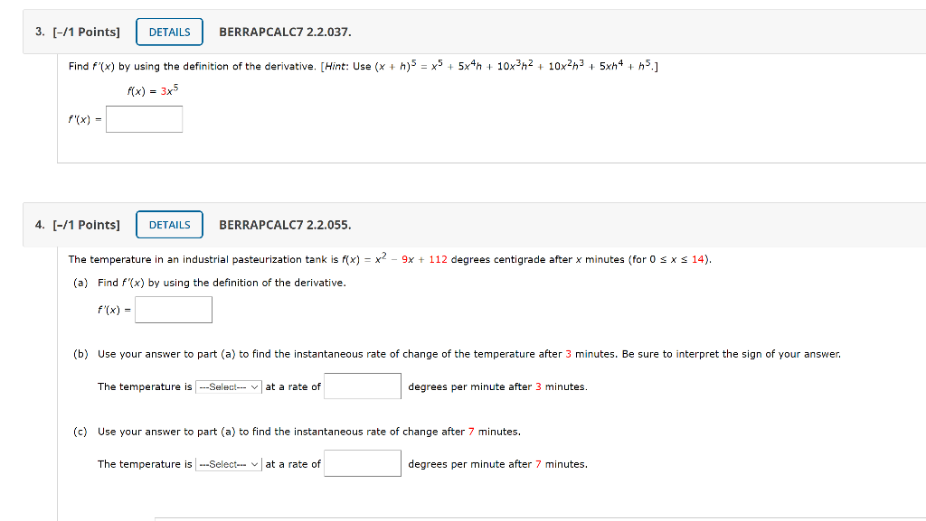 Solved Find the average rate of change of the given function | Chegg.com