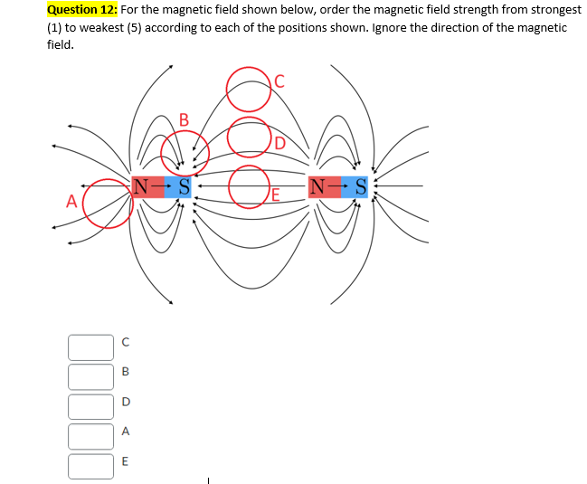Solved Question 12: For the magnetic field shown below, | Chegg.com Solved Question 12: For the magnetic field shown below, | Chegg.com