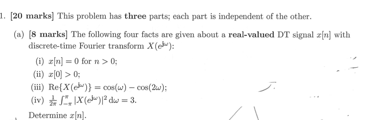 Solved [20 marks] This problem has three parts; each part is | Chegg.com