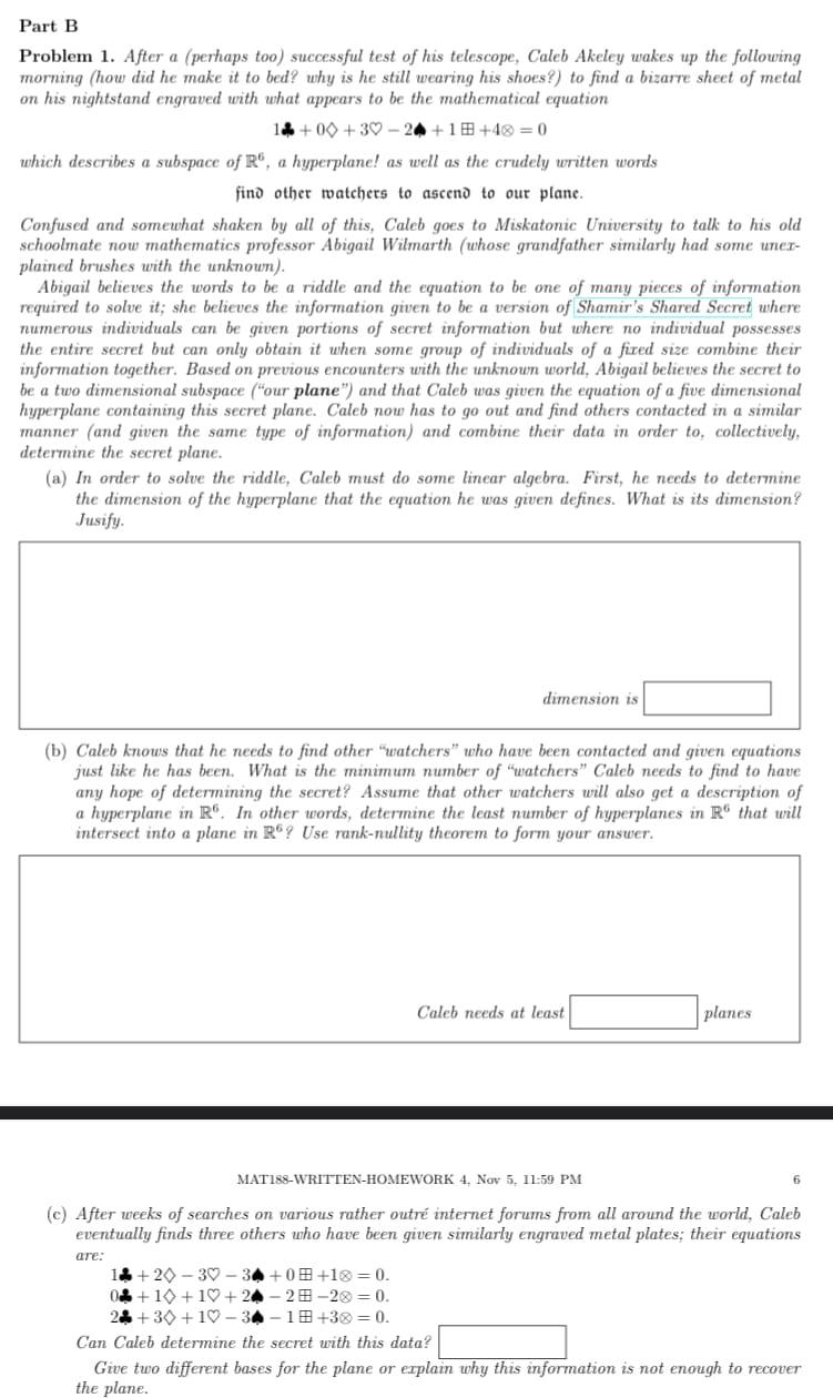 Part B Problem 1. After a (perhaps too) successful | Chegg.com