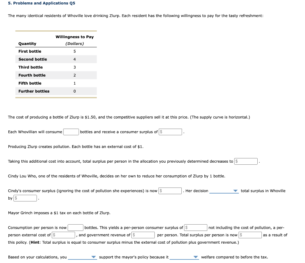 Solved 5. Problems and Applications Q5 The many identical | Chegg.com