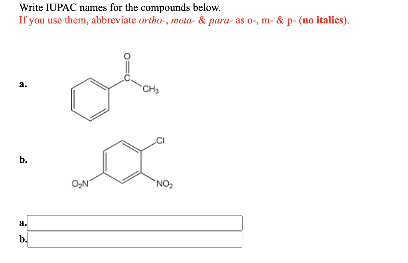 Solved Write IUPAC names for the compounds below. If you use | Chegg.com