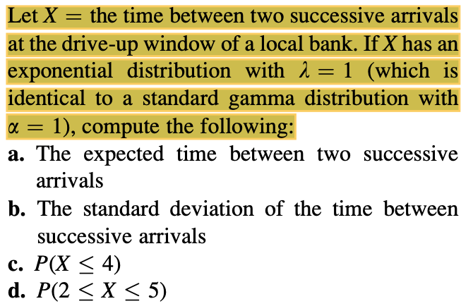 Solved a = Let X = the time between two successive arrivals | Chegg.com
