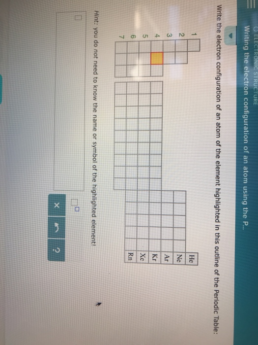 Solved (a) ELECTRONIC STRUCTURE Writing the electron | Chegg.com