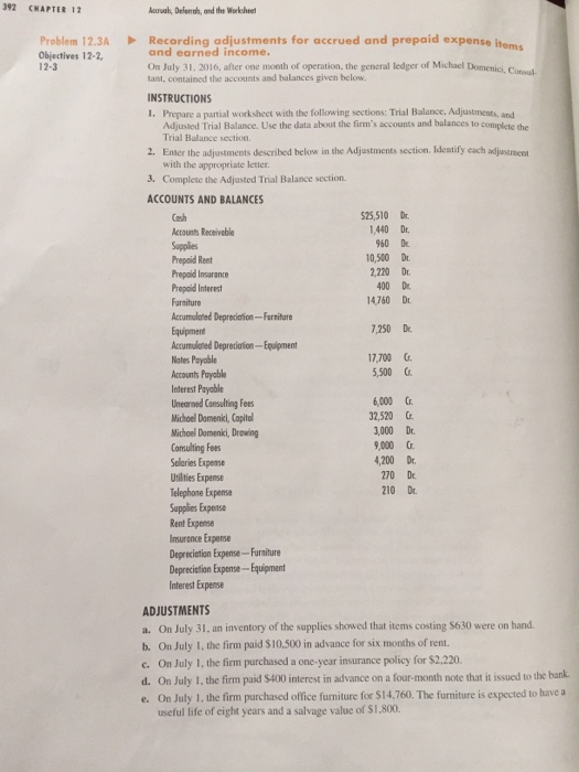 Solved Need help with problem 12.3a first page and continues | Chegg.com