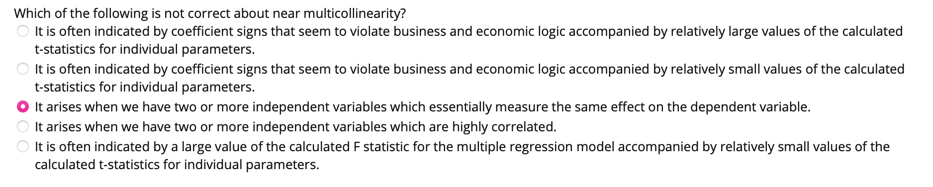 Solved Which of the following is not correct about near | Chegg.com