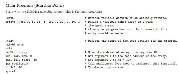 Solved 1. You must convert the following shell sort program | Chegg.com