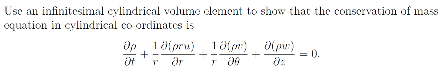 Solved Use an infinitesimal cylindrical volume element to | Chegg.com