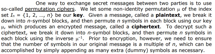 Solved One way to exchange secret messages between two | Chegg.com