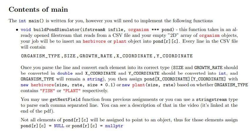 Solved Please help me fill in the .cpp files for this | Chegg.com