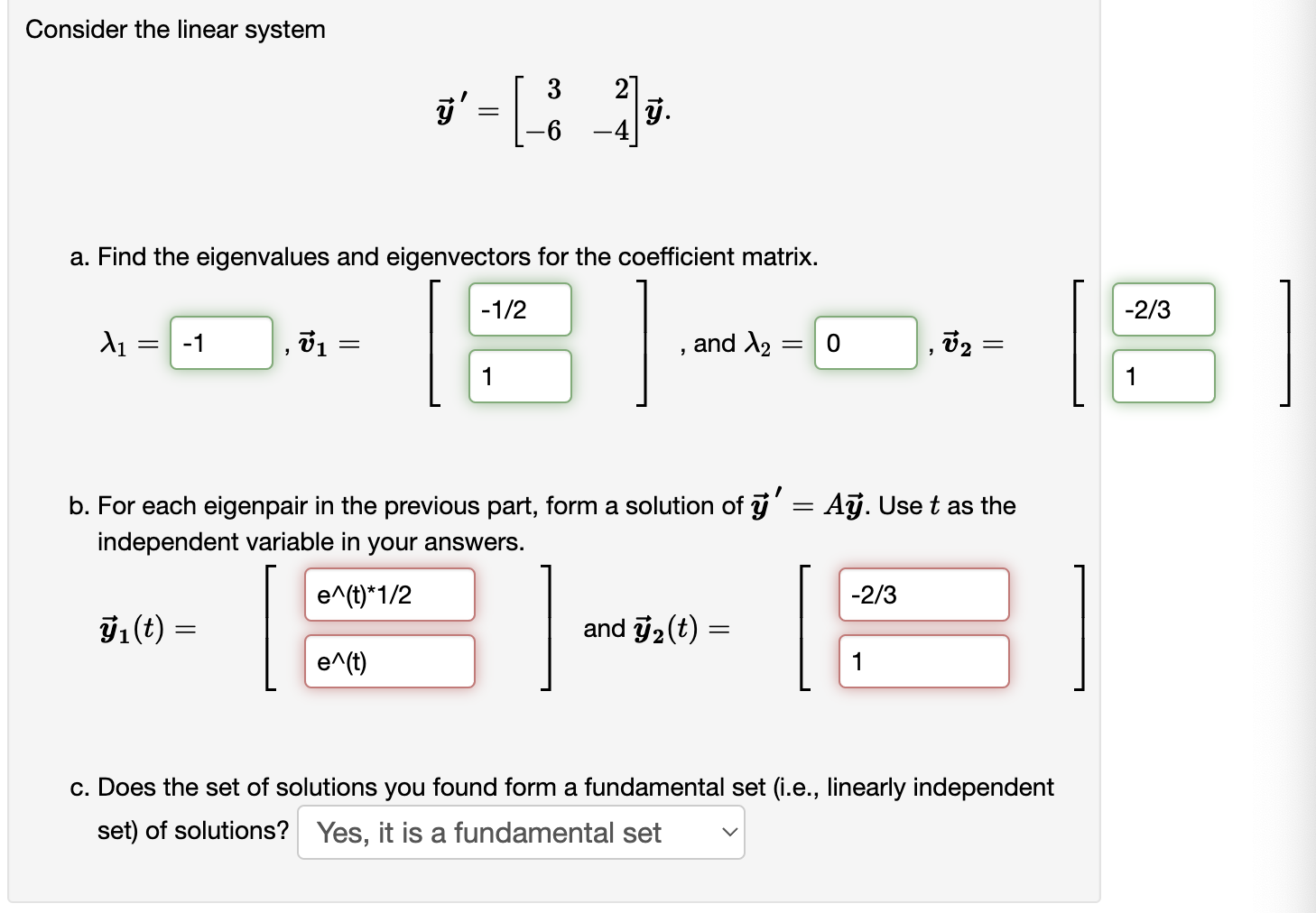 Solved Consider the linear system 3 ปี" | Chegg.com