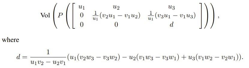 Solved We now show that Vol(P(u1, u2, u3)) is the absolute | Chegg.com Solved We now show that Vol(P(u1, u2, u3)) is the absolute | Chegg.com