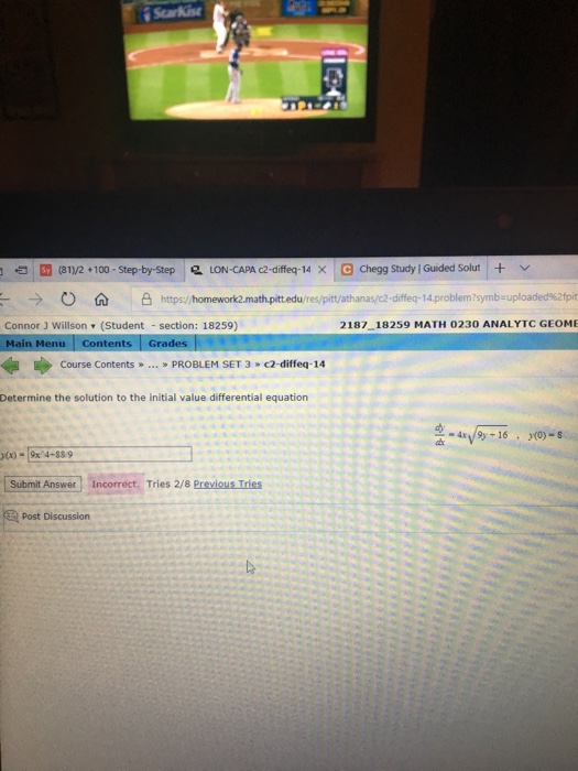 Solved (81/2+100-Step-by-Step LON-CAPA c2-diffeq-14 XC Chegg | Chegg.com