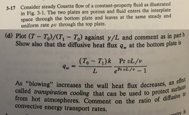 Consider steady Couette flow of a constant-property | Chegg.com