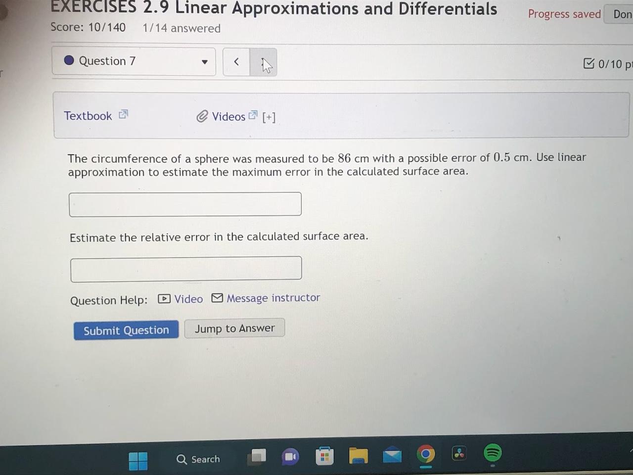 Solved EXERCISES 2.9 Linear Approximations and Differentials | Chegg.com
