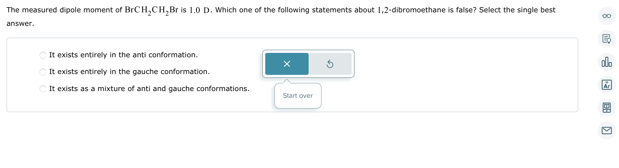 Solved The measured dipole moment of BrCH2CH2Br is 1.0D. | Chegg.com