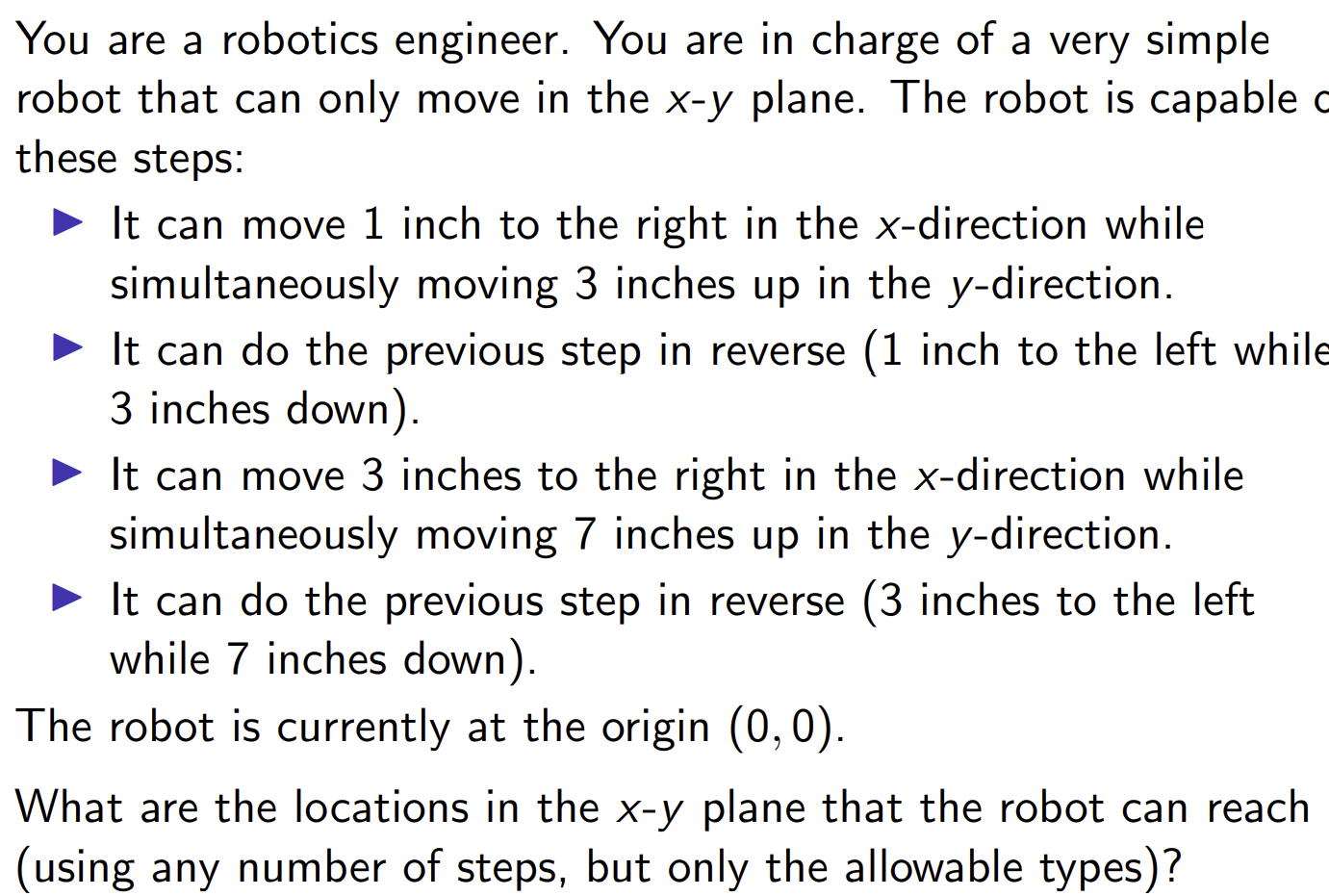 Solved You are a robotics engineer. You are in charge of a | Chegg.com