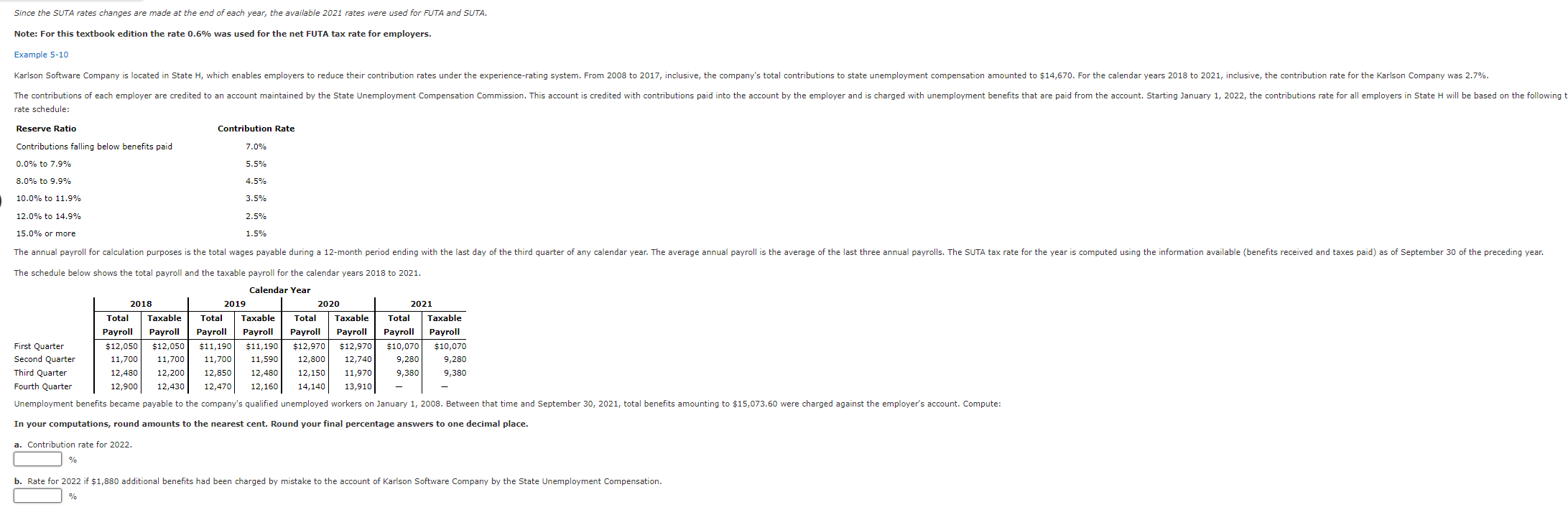 Solved In your computations, round amounts to the nearest | Chegg.com