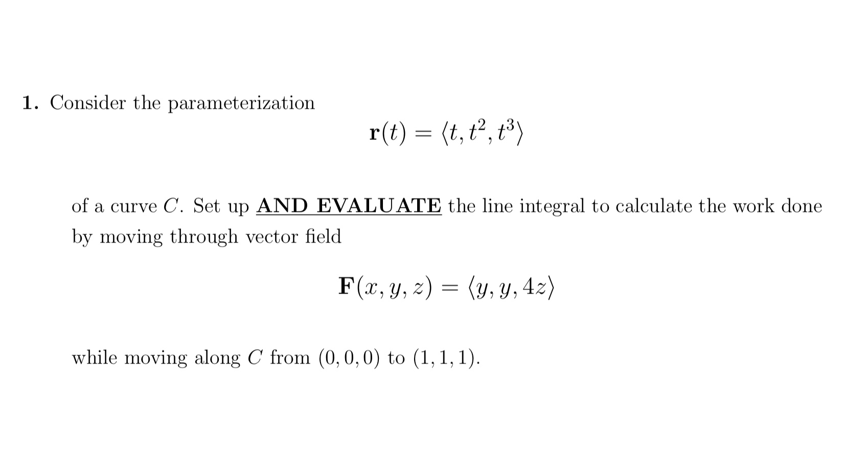 Solved 1. Consider the parameterization r(t) = (t, t², +) of | Chegg.com Solved 1. Consider the parameterization r(t) = (t, t², +) of | Chegg.com