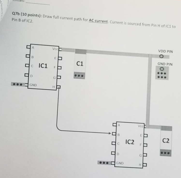 Problem 7 (20 points) (VDD) and signal r GND layer is | Chegg.com