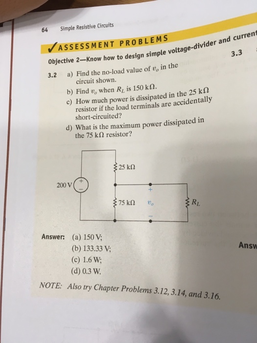 Solved 64 Simple Resistive Circuits ASSESSMENT PROBLEMS | Chegg.com