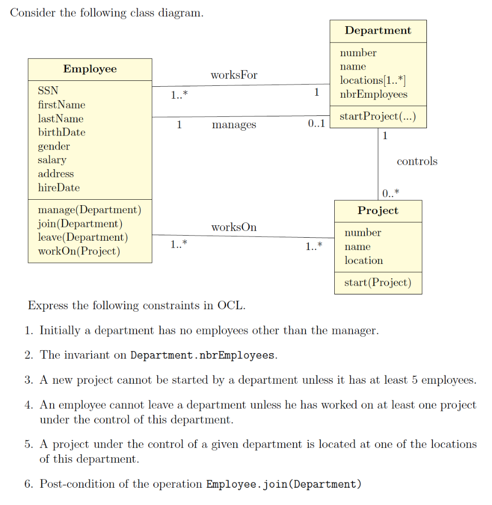 Solved Please Solve Object Constraint Language Ocl Submitted Next 4 Hours Please Help 5989