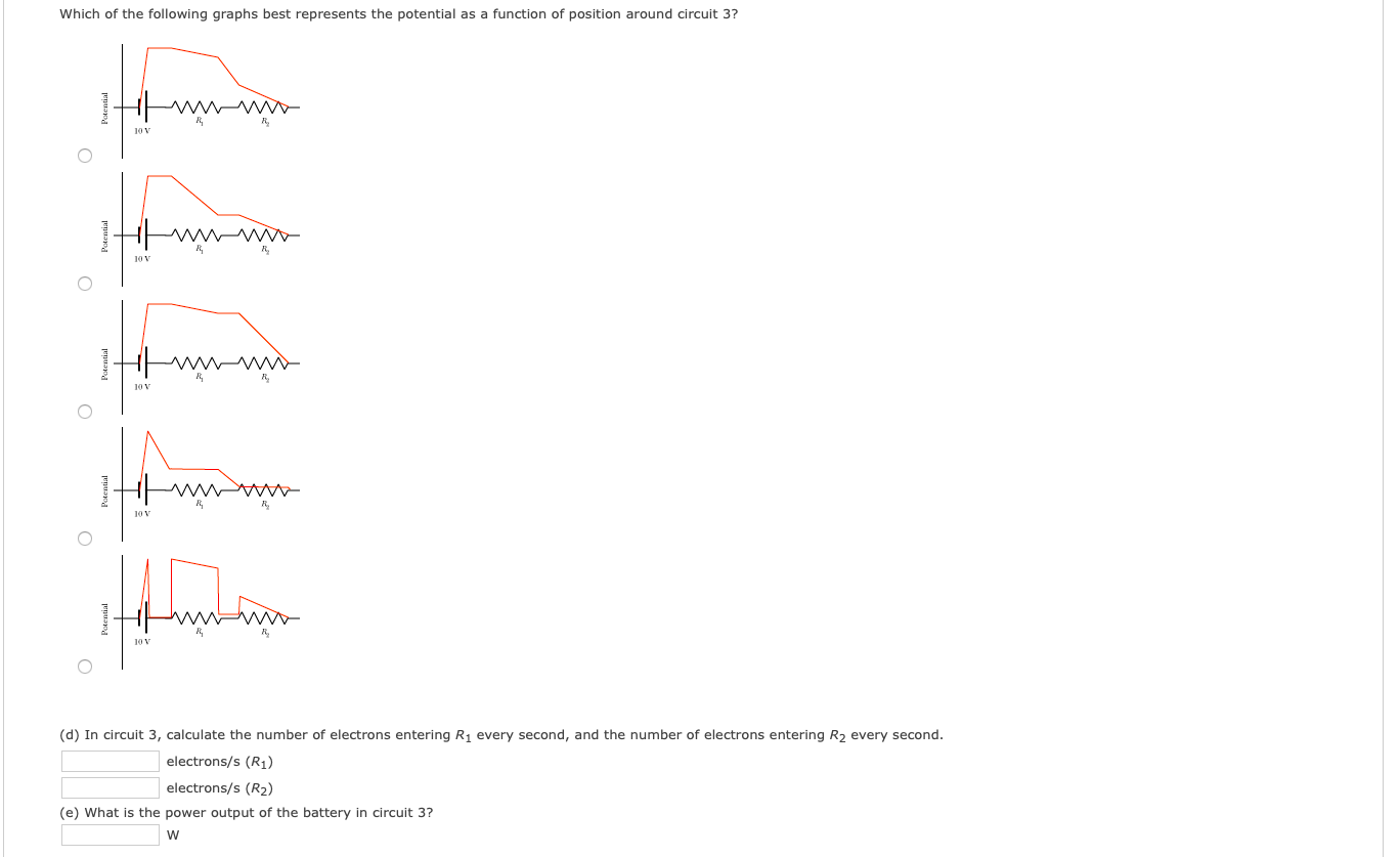 Solved Two resistors In circuit 1 (see the figure), ohmic | Chegg.com