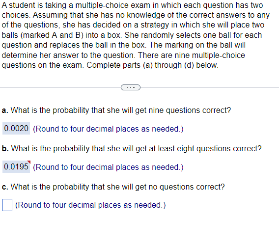 Solved D) Calculate the probability of no more than two | Chegg.com