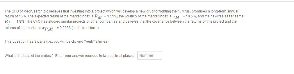 Solved Consider a stock that has a covariance of returns to | Chegg.com