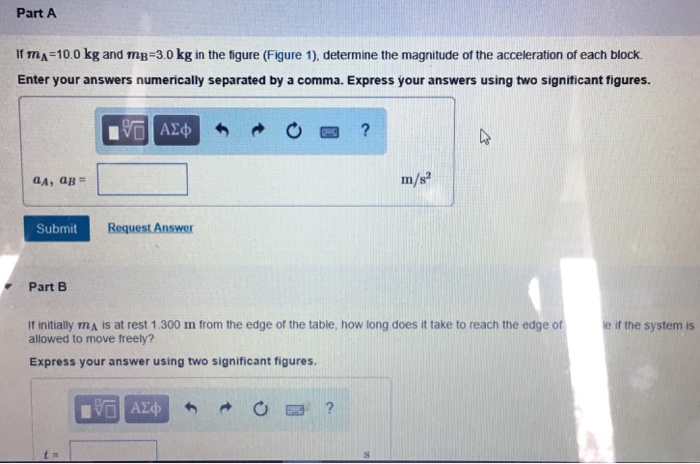 Solved Constants I Periodic Table Mass mA rests on a smooth | Chegg.com