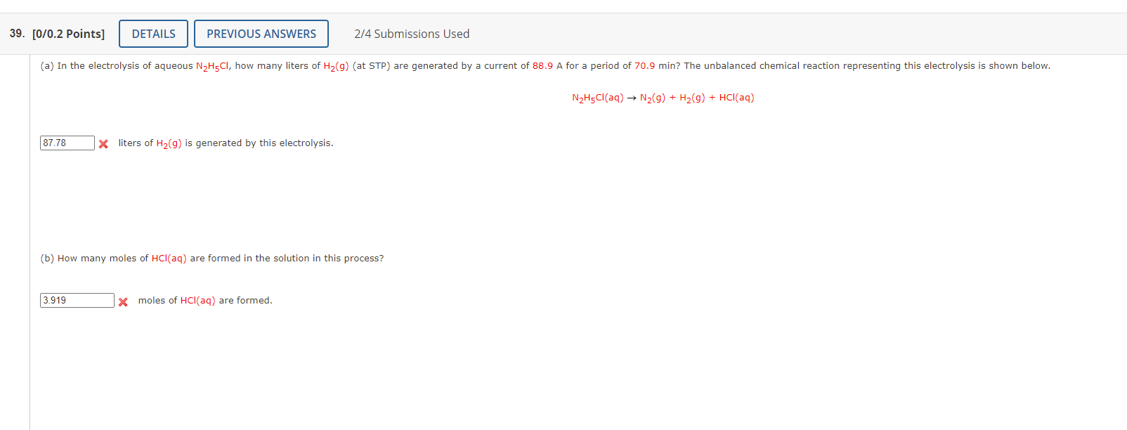 Solved 39. [0/0.2 Points) DETAILS PREVIOUS ANSWERS 2/4 | Chegg.com