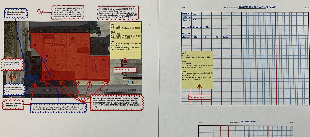 1. a profile level on the South side of the building, | Chegg.com