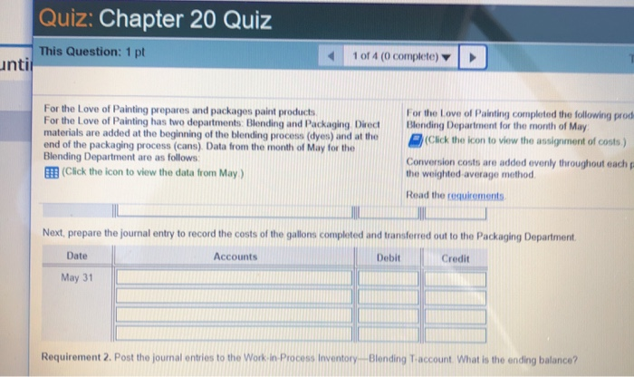 Solved Quiz: Chapter 20 Quiz Submit Quiz This Quiz: 4 pts | Chegg.com
