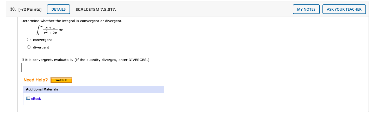 Solved 14. (-/1 Points] DETAILS SCALCET8M 5.4.025. MY NOTES | Chegg.com