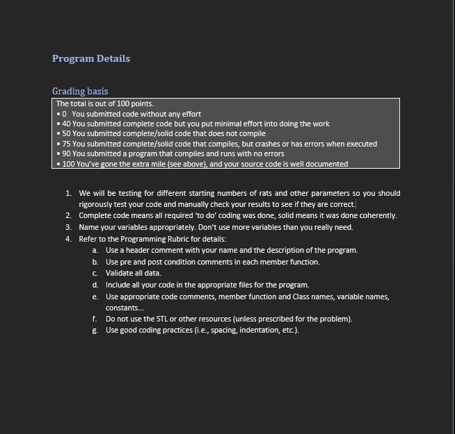Solved Programming Project: Rational Project: Rational | Chegg.com
